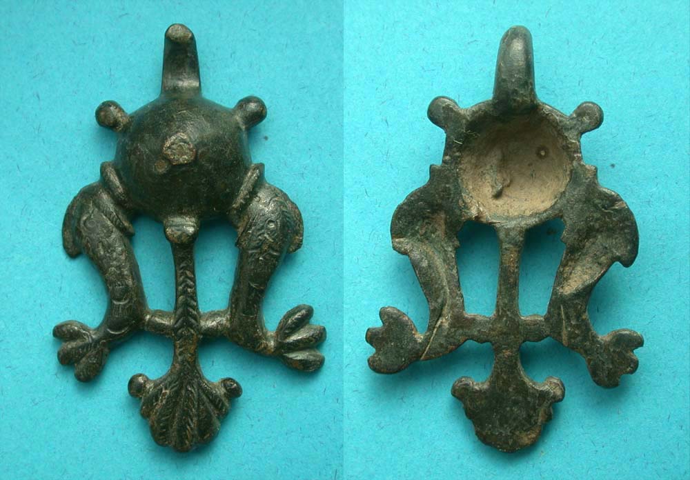 Harness Pendent, Two Dolphins, Rare SOLD!, Noble Roman Coins