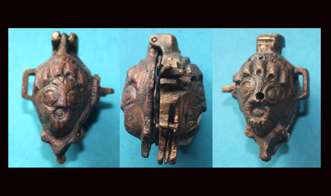 Janiform Mask Puzzle Padlock, 1st-3rd Cent, Extremely Rare! Sold ...