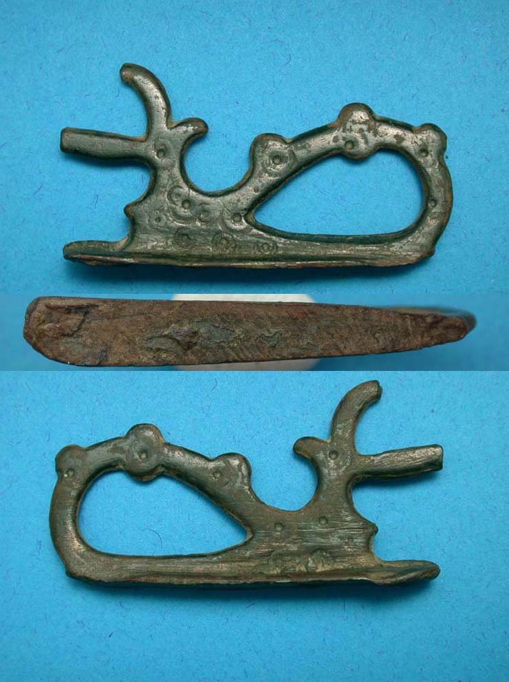 Avar, Steppe Nomads, Fire Striker, Zoomorphic, Reclining Stag, c. 6th ...