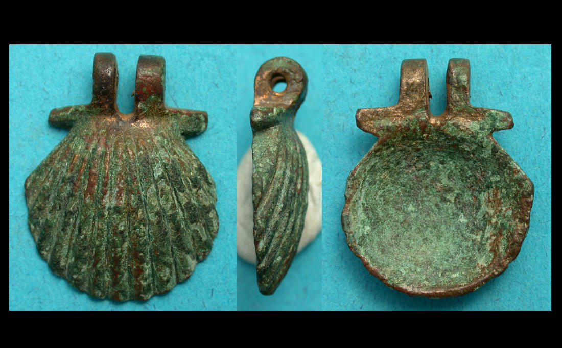 Lid, Oil Lamp, Shell-shaped, ca. 1st-3rd Cent., Noble Roman Coins