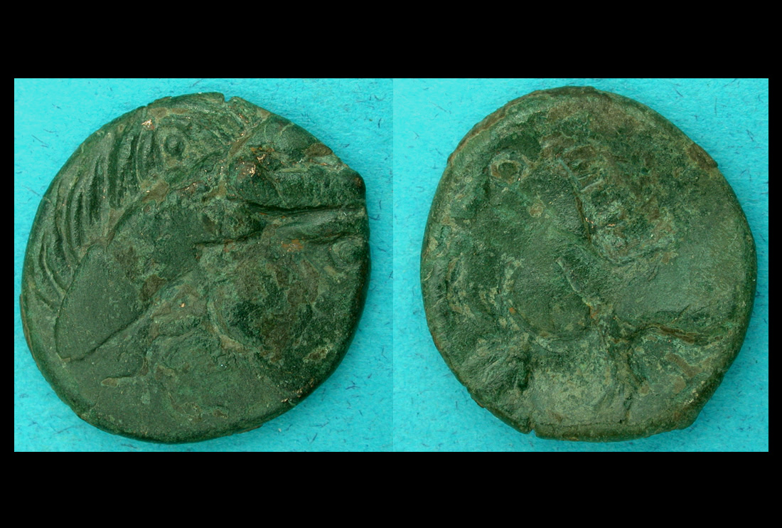 Danube Celts, Æ Tetradrachm, ca 200-100 BC, Noble Roman Coins