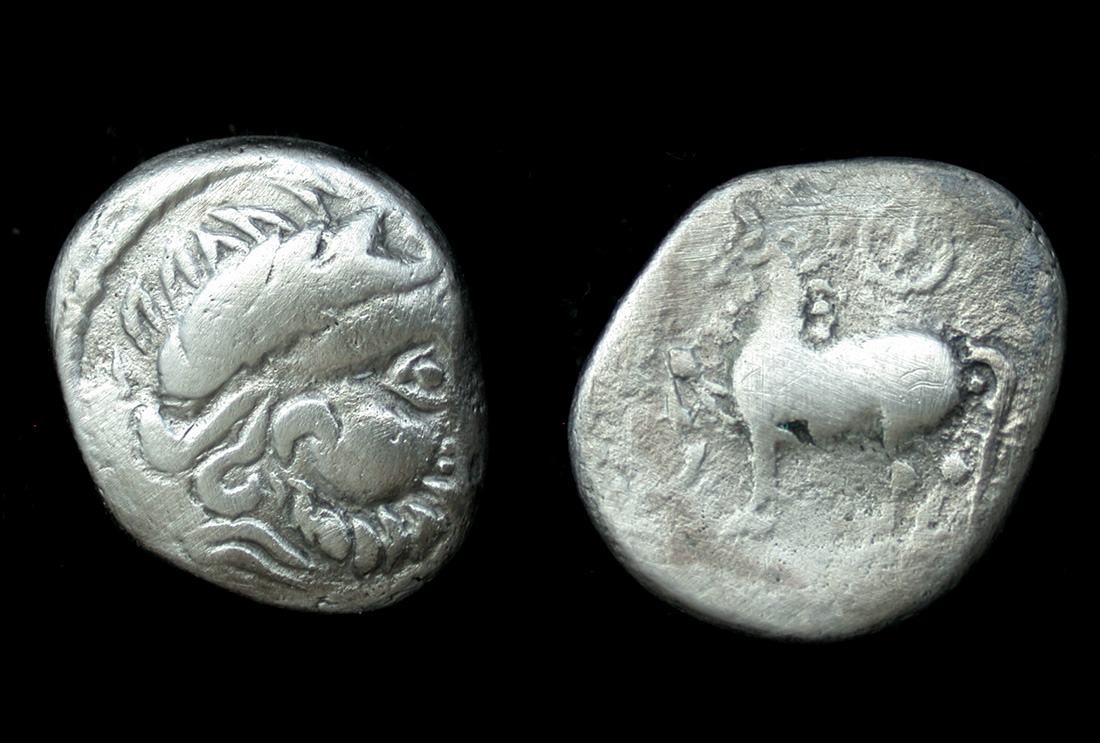 Danube Celts, AR Drachm, 200-100 BC, SOLD!, Noble Roman Coins