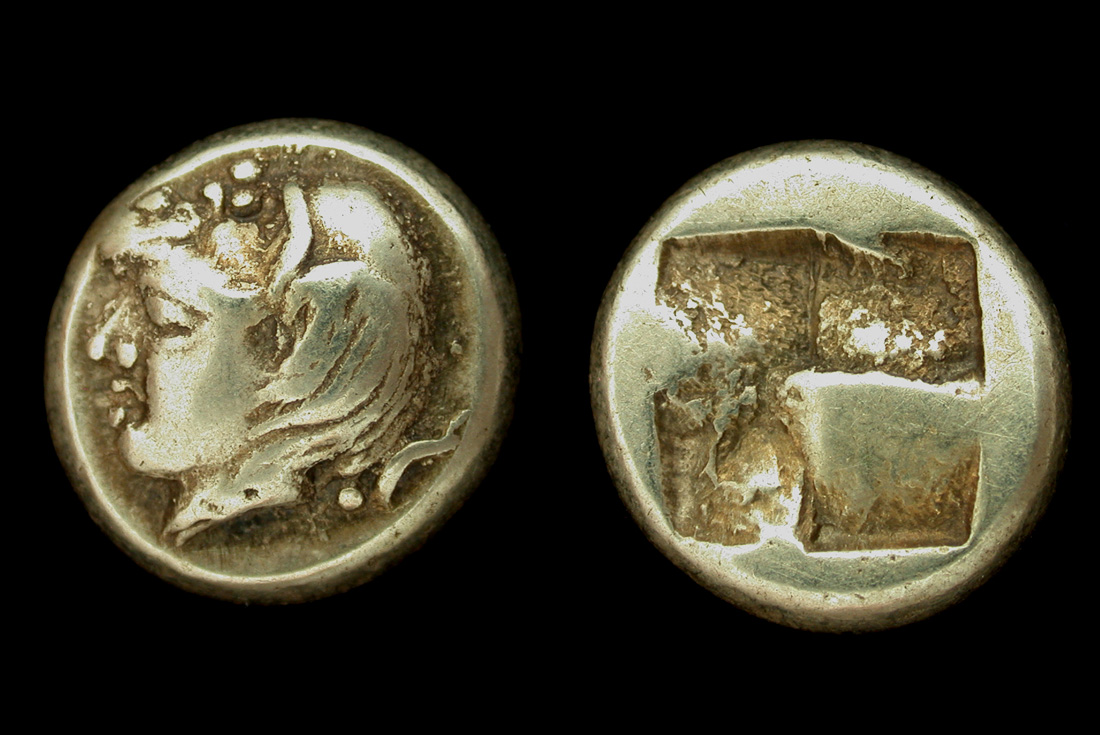 Ionia, Phokaia, Electrum Hekte, Actor Wearing Mask, RARE! SOLD!, Noble ...