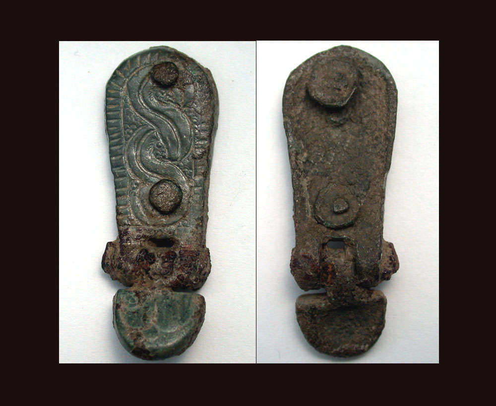 Avar, Belt Plate with Pendent, c. 6th-7th Century AD, Noble Roman Coins