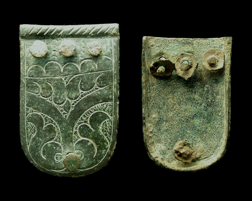 Avar, Belt End, c. 6th-7th Cent AD, Noble Roman Coins