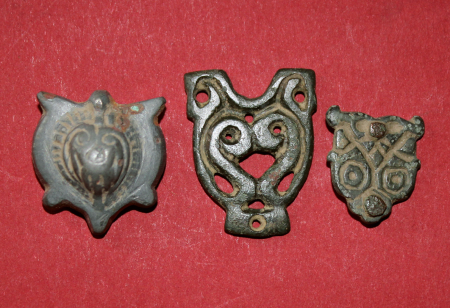 Avar, Belt Mount Trio, Griffin!, c. 6th-7th Cent AD Rare!, Noble Roman ...