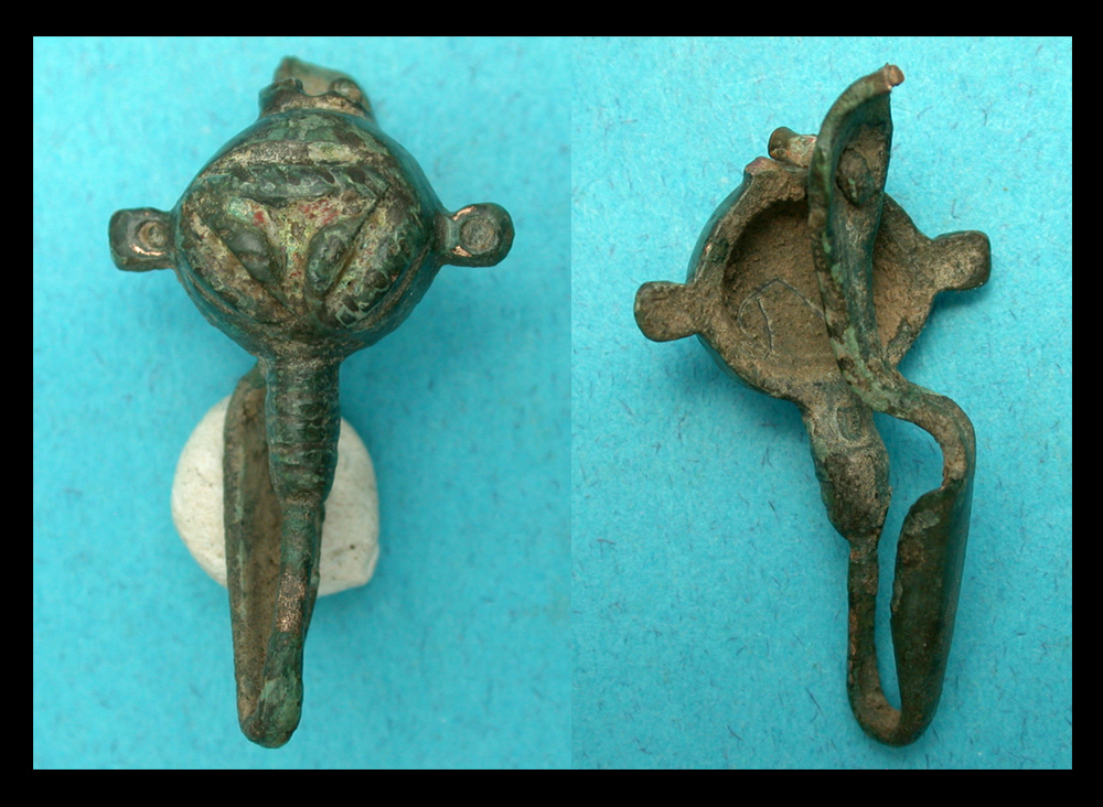 Brooch, Gepids, Enameled, Nearly Complete! ca. late 5th Cent, LOOK ...