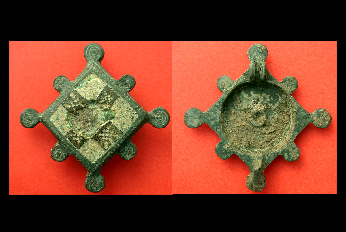 Brooch, Plate, Lozenge Shape with Lugs, c. 2nd Cent. AD, Sold!, Noble ...