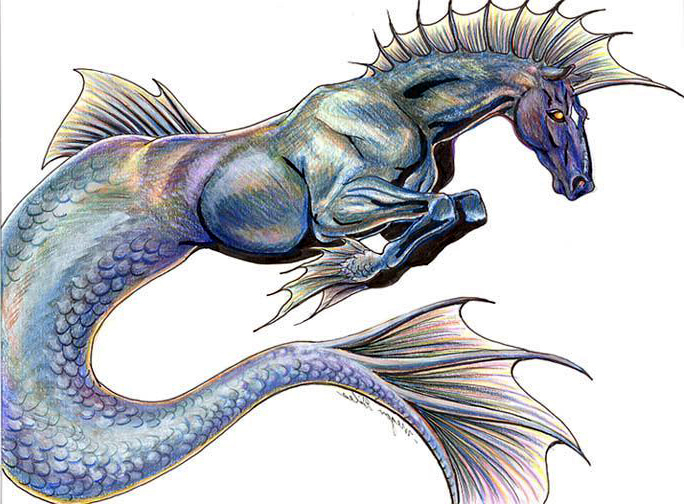 Gallienus, Zoo Issue, Hippocamp Swimming reverse, Noble Roman Coins