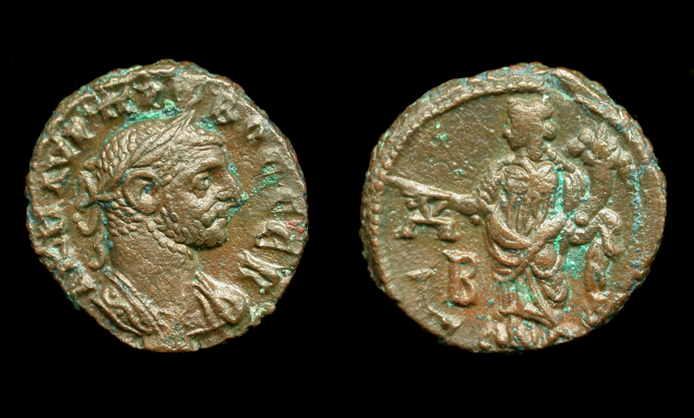 Alexandria, Probus, Potin, Dikaiosyne Reverse, SOLD!, Noble Roman Coins