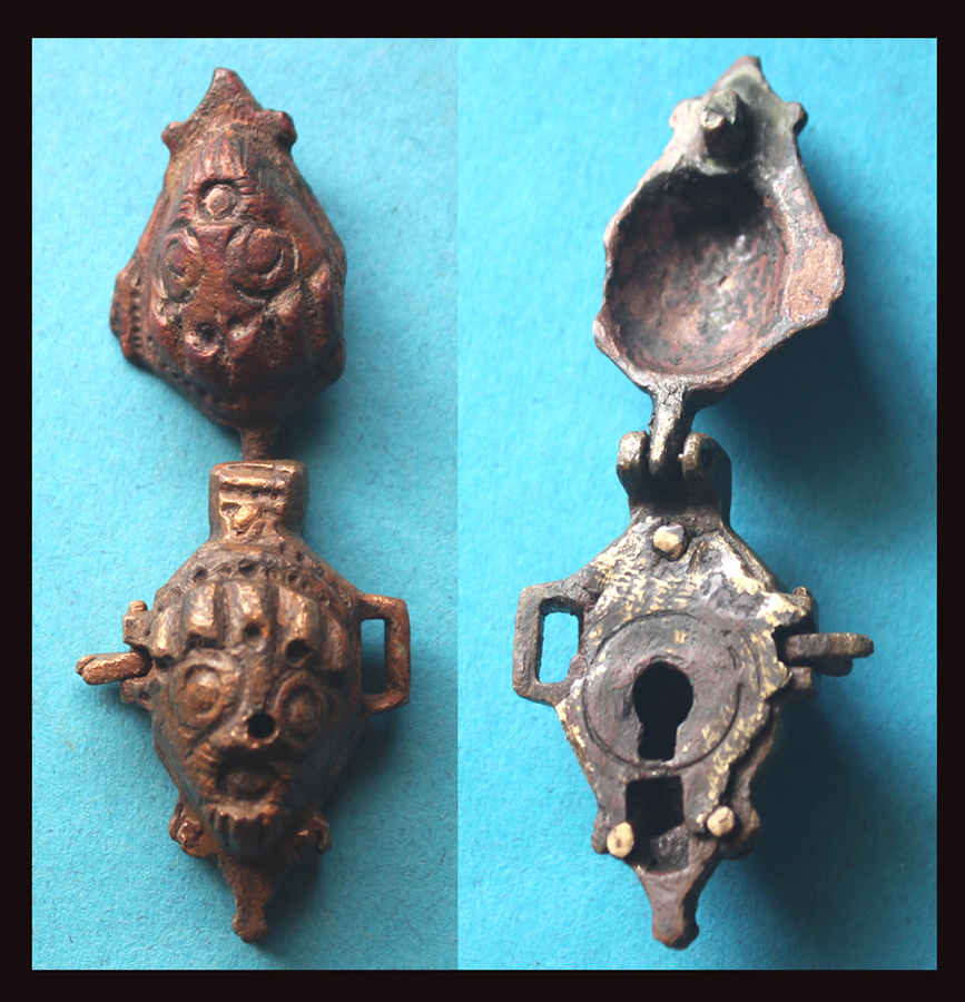 Janiform Mask Puzzle Padlock, 1st-3rd Cent, Extremely Rare! Sold ...