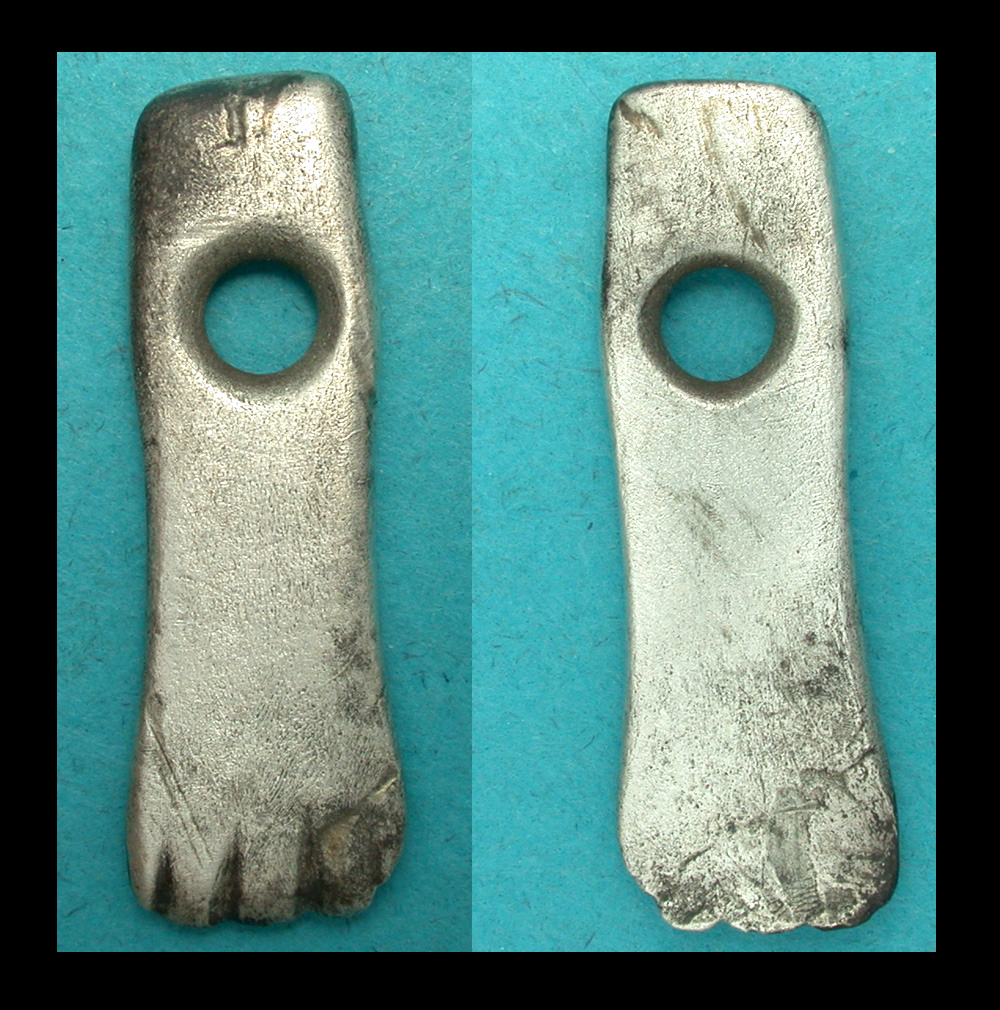 Celtic, Pendent, Silver, Human Foot! c. 5th-3rd Cent BC, Noble Roman Coins