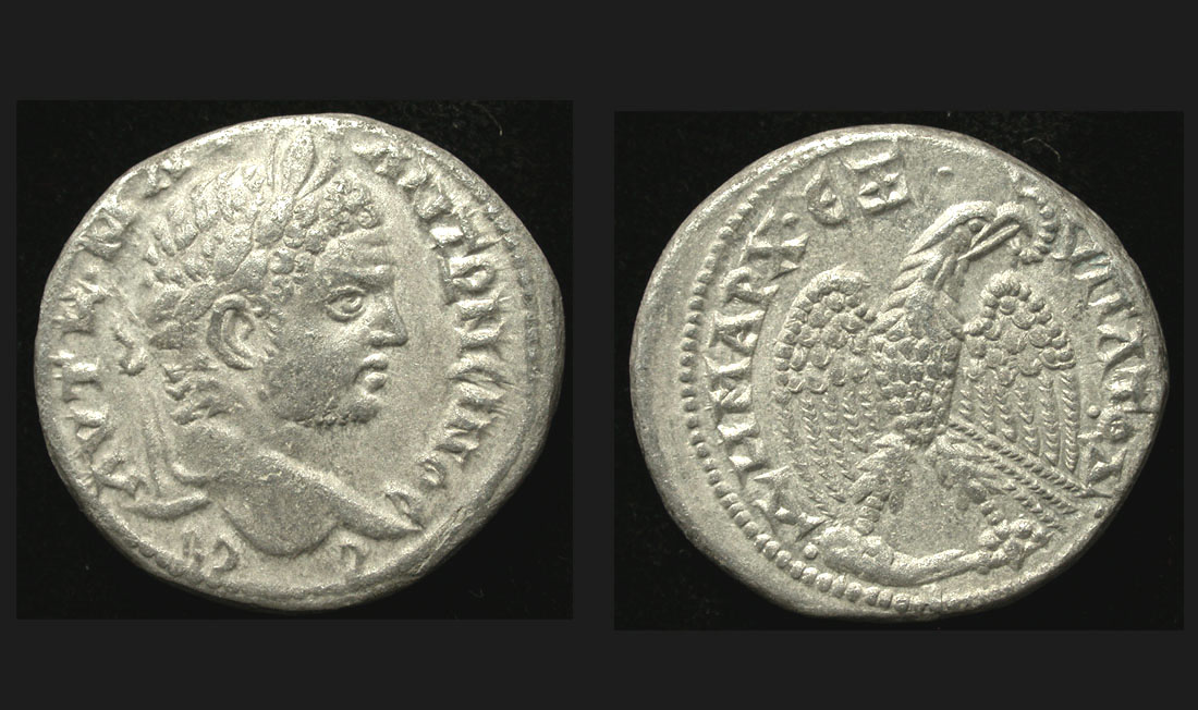 Syria, Antioch, Caracalla, Tetradrachm, Eagle with Sacrificial Animal ...