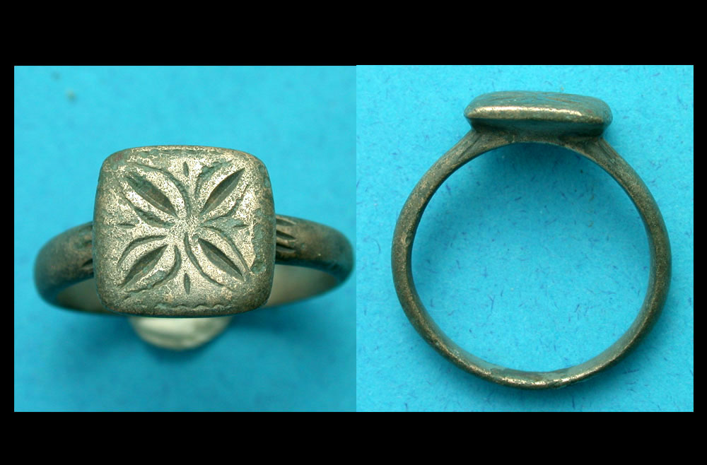 Ring, Medieval, Ladies, Flower, ca. 15th-16th Cent Sold!, Noble Roman Coins