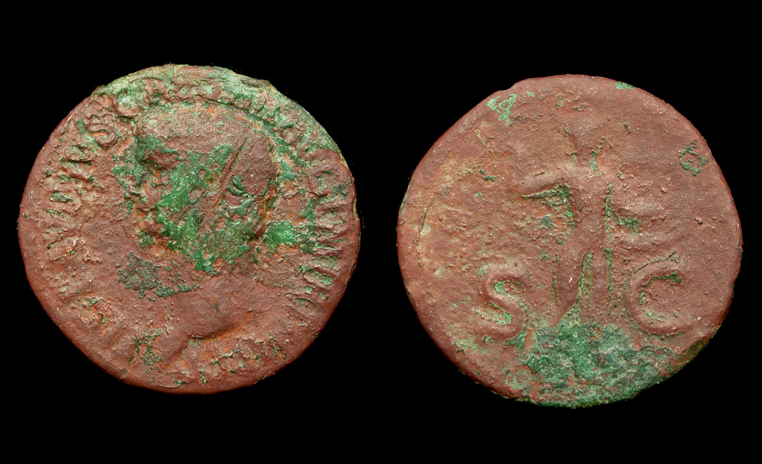 Claudius I, As, Minerva reverse, Noble Roman Coins