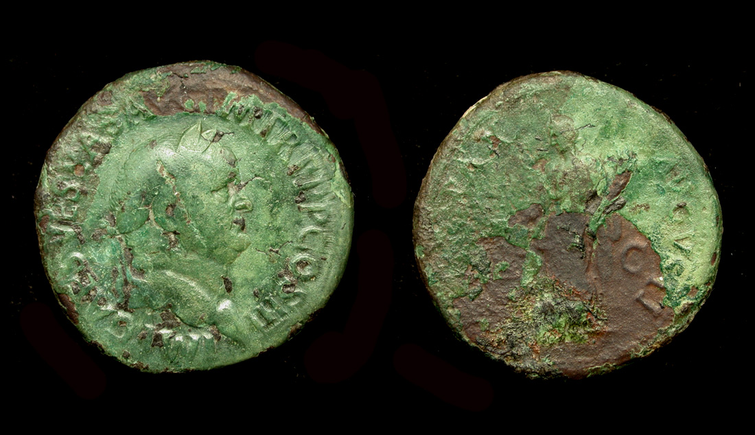 Vespasian, Sestertius, Pax reverse, Noble Roman Coins