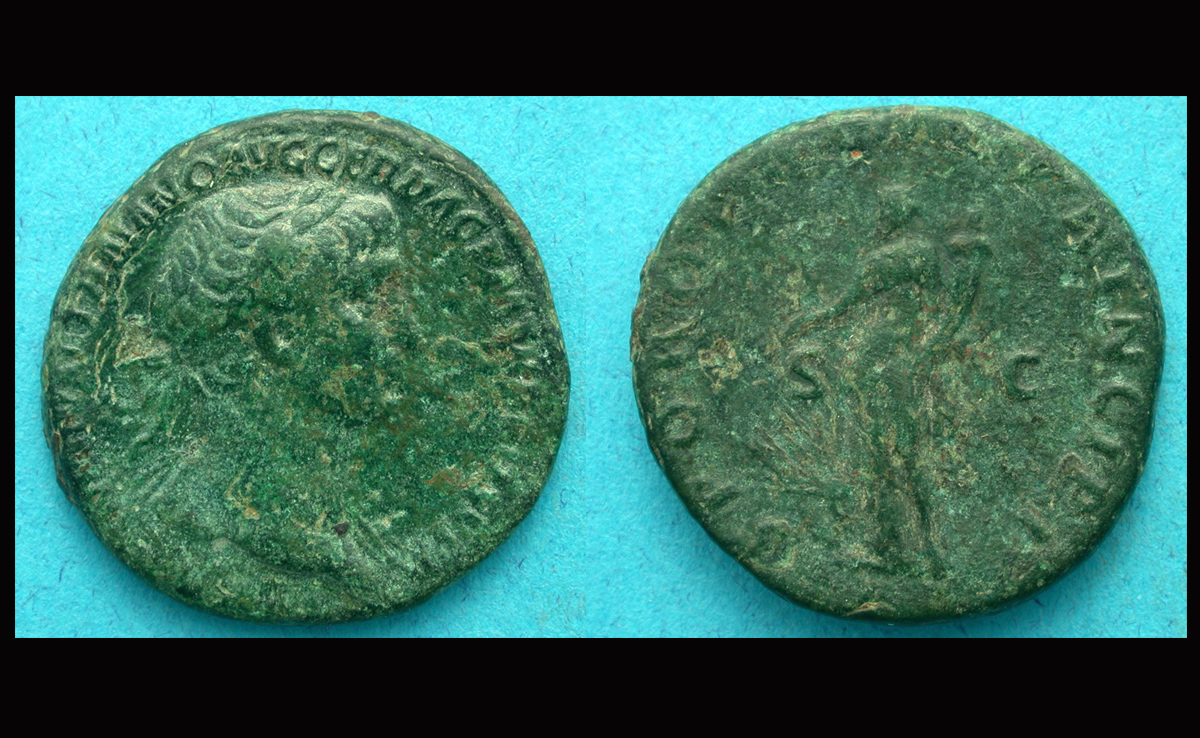 Trajan, As, Fortuna Reverse, Noble Roman Coins