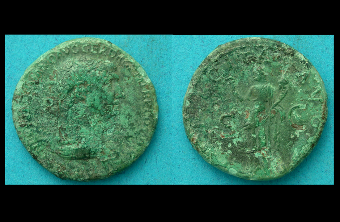 Trajan, Dupondius, Felicitas Reverse, Noble Roman Coins