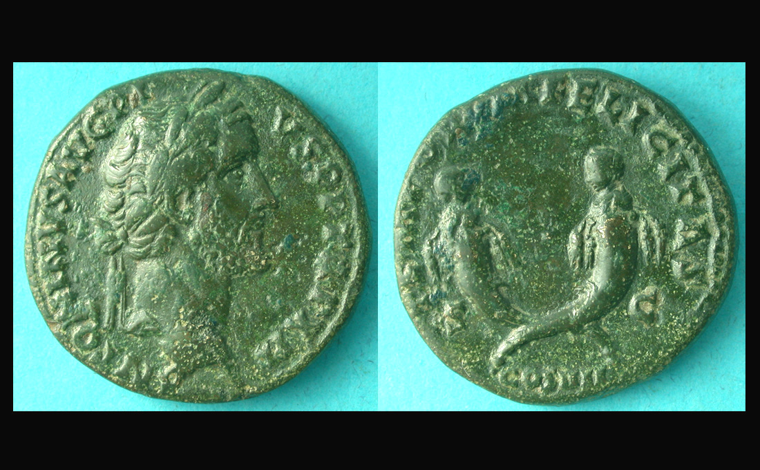 Antoninus Pius, Sestertius, Crossed Cornucopias Reverse, Sold!, Noble ...