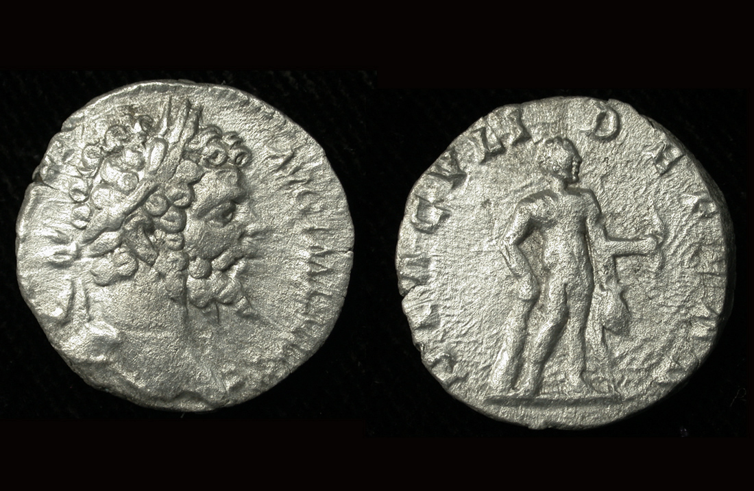 Septimius Severus, Denarius, Hercules the Defender reverse!, Noble ...