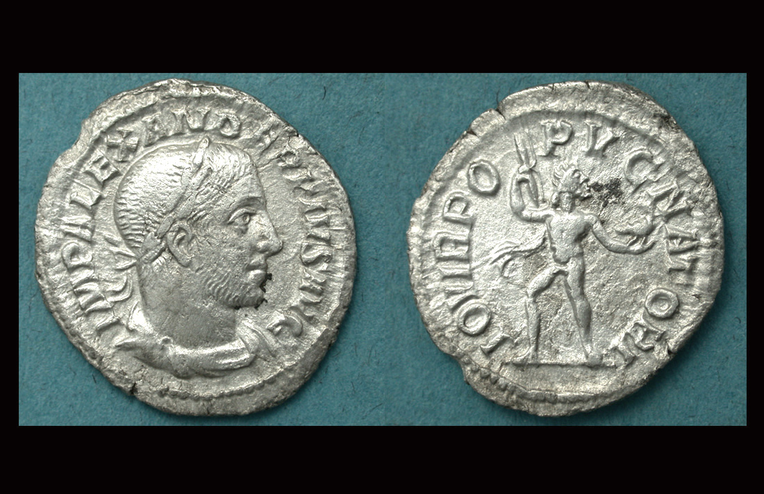 Severus Alexander, Denarius, Jupiter the Defender Reverse!, Noble Roman ...