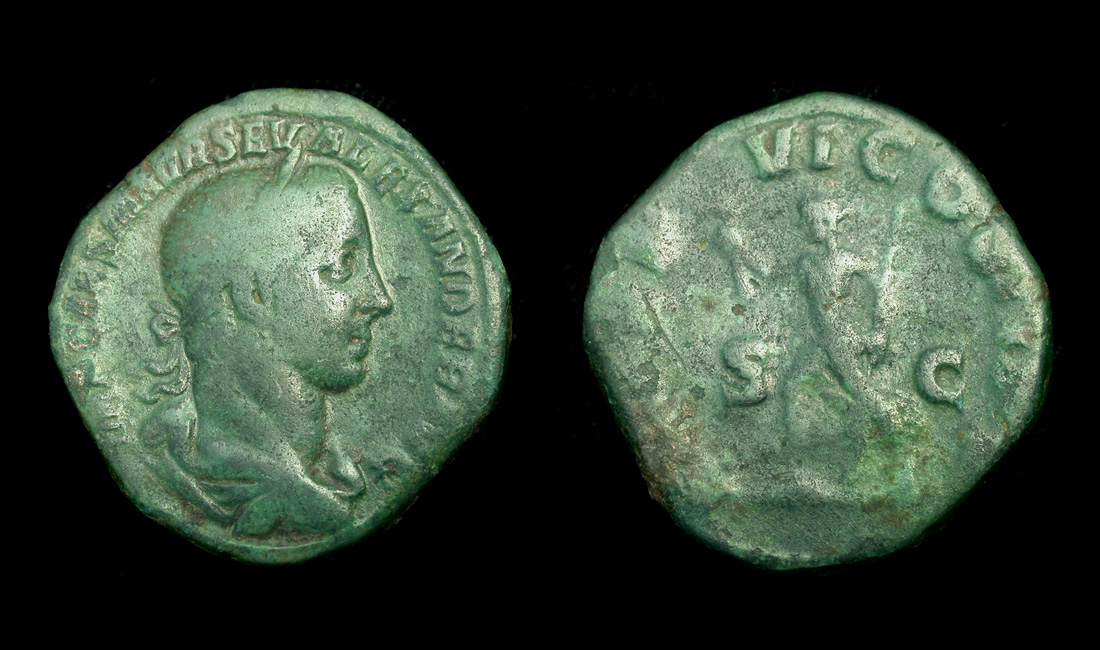 Severus Alexander, Sestertius, Pax Reverse, Noble Roman Coins