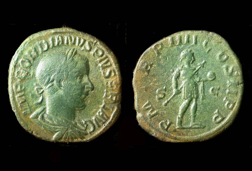 Gordian III, Sestertius, Emperor Reverse, Noble Roman Coins