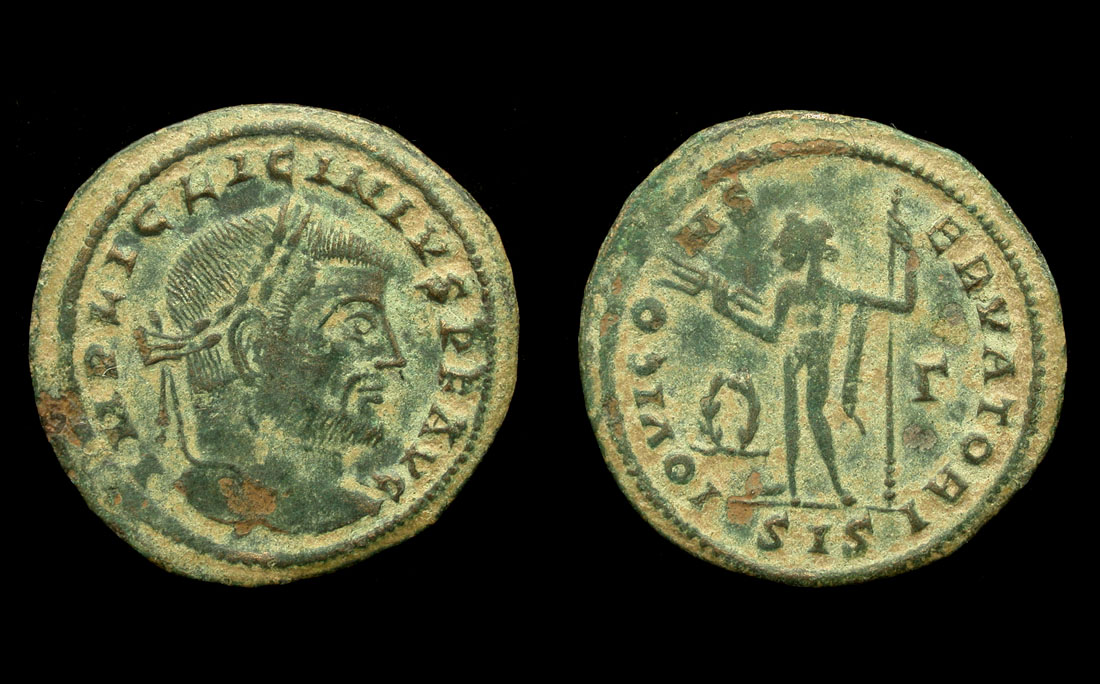 Licinius I, Follis, Jupiter the Protector reverse, Noble Roman Coins
