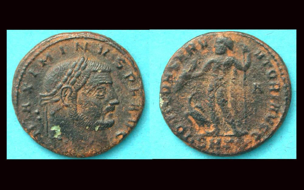 Maximinus II DAIA, Æ Reduced Follis, Jupiter reverse, Noble Roman Coins
