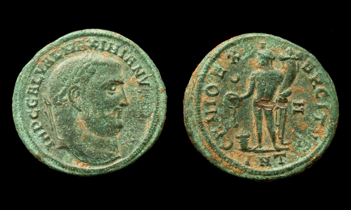 Galerius, Follis, Genius of the Army reverse, Scarce?, Noble Roman Coins