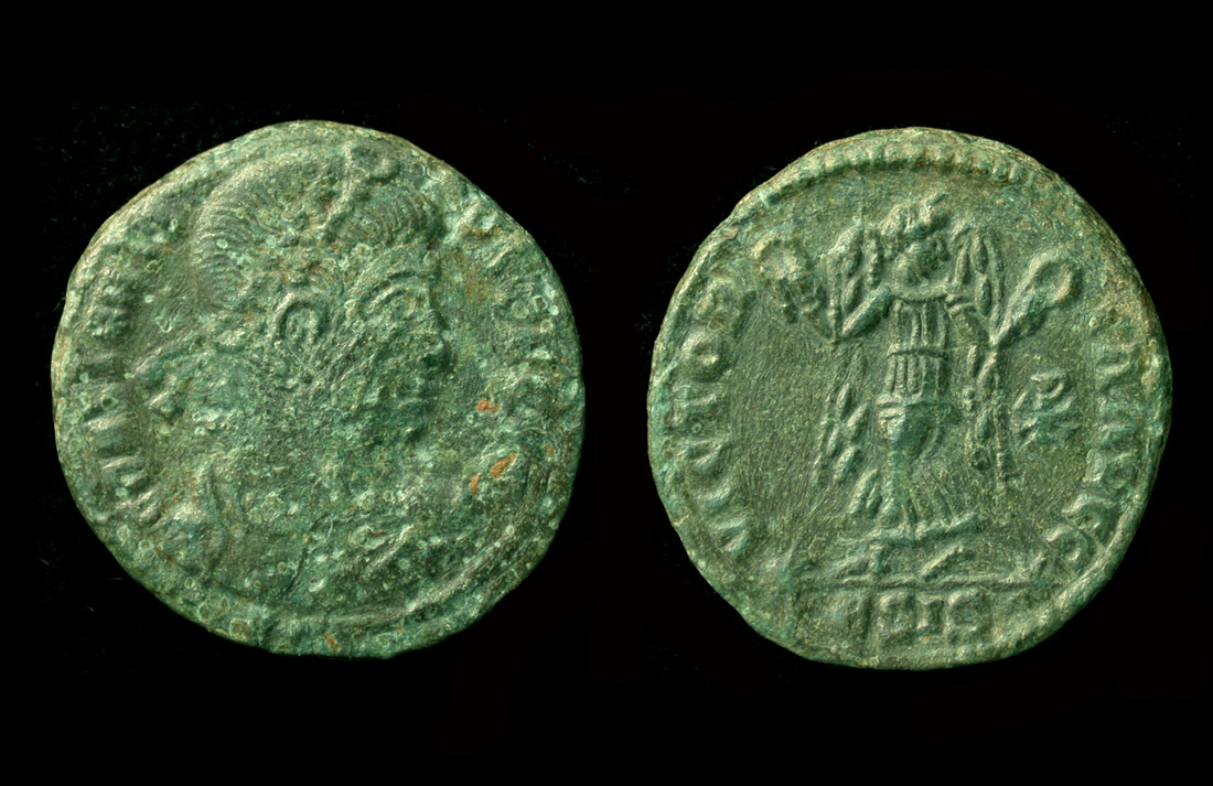 Constantius II, Victory with Two Wreaths reverse, Scarce!, Noble Roman ...