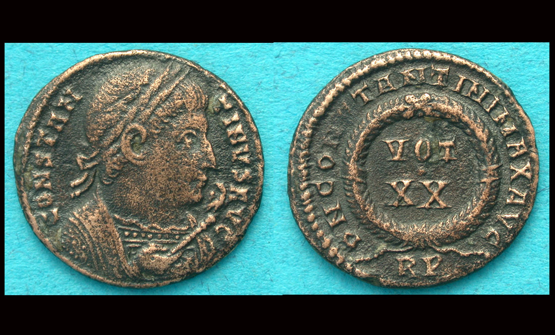 Constantine I, Eagle-tipped Scepter Obverse, Not Listed!, Noble Roman Coins