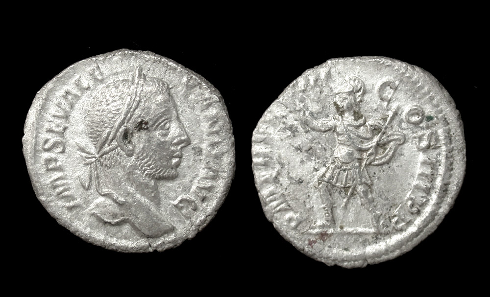 Severus Alexander, Denarius, Mars reverse, Noble Roman Coins