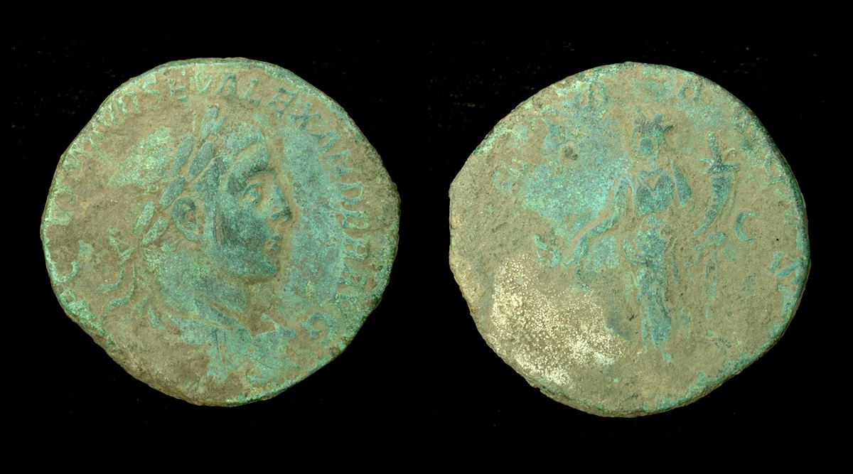 Severus Alexander, Sestertius, Uncertain Reverse, Noble Roman Coins